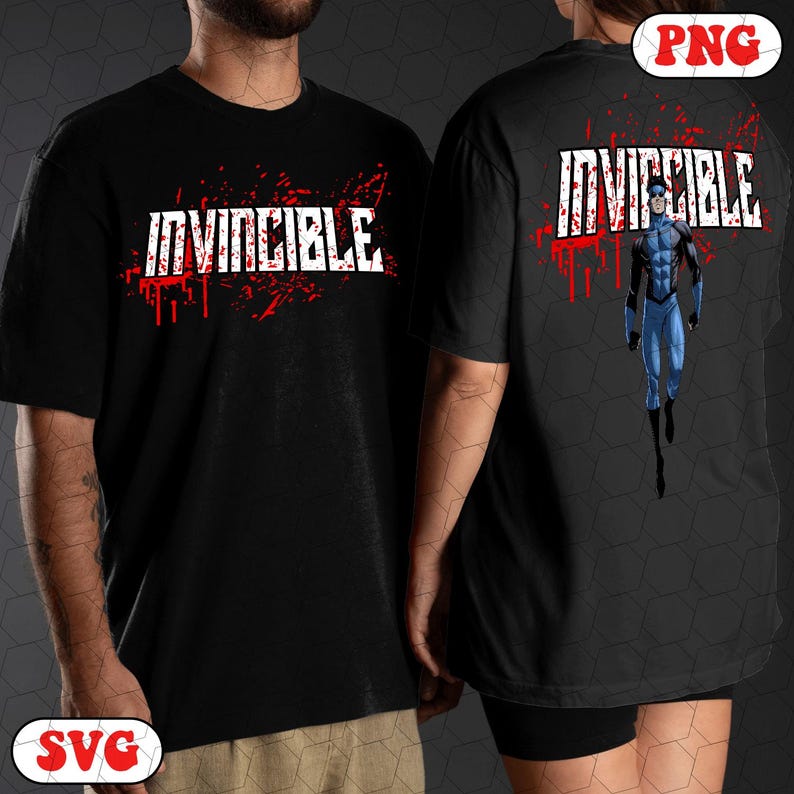 Official Invincible PNG, Retro Mark Super Hero Digital File SVG ...