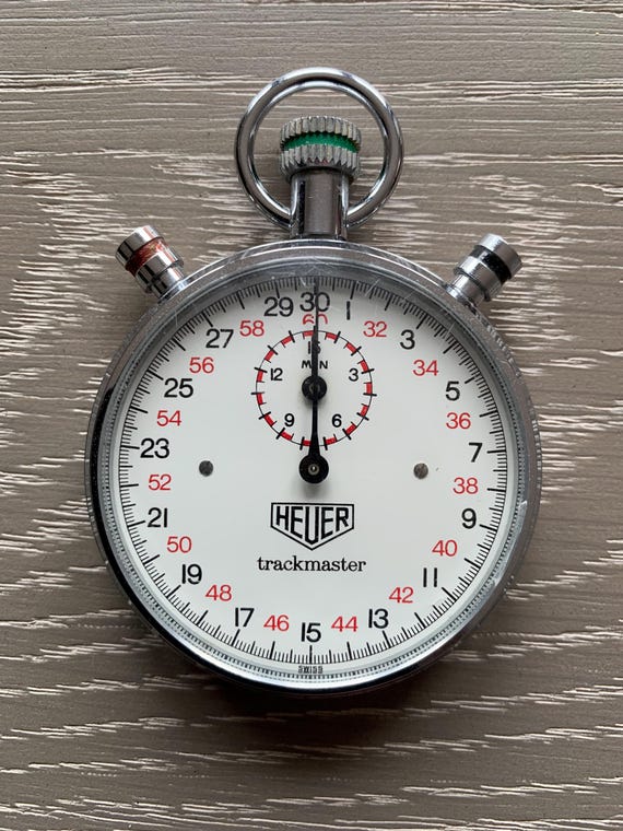 Vintage Heuer Trackmaster Stopwatch Rally Timer - Gem