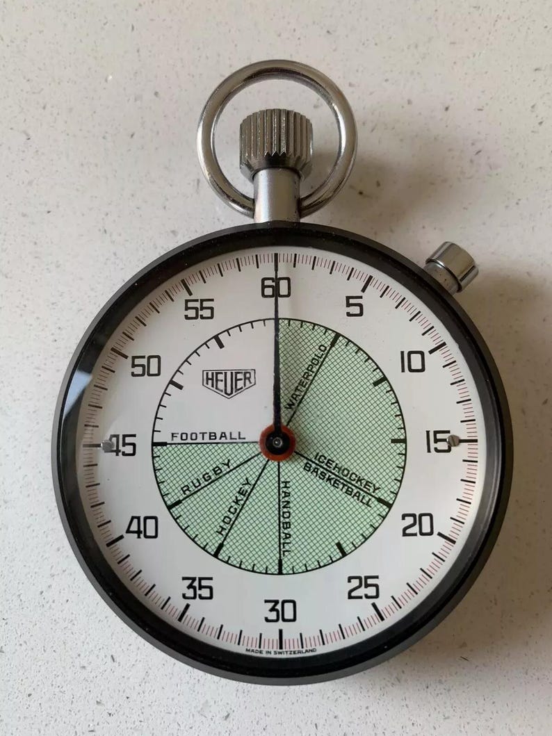 Heuer Oversize Mechanical Stopwatch Dashboard Rally Timer - Etsy