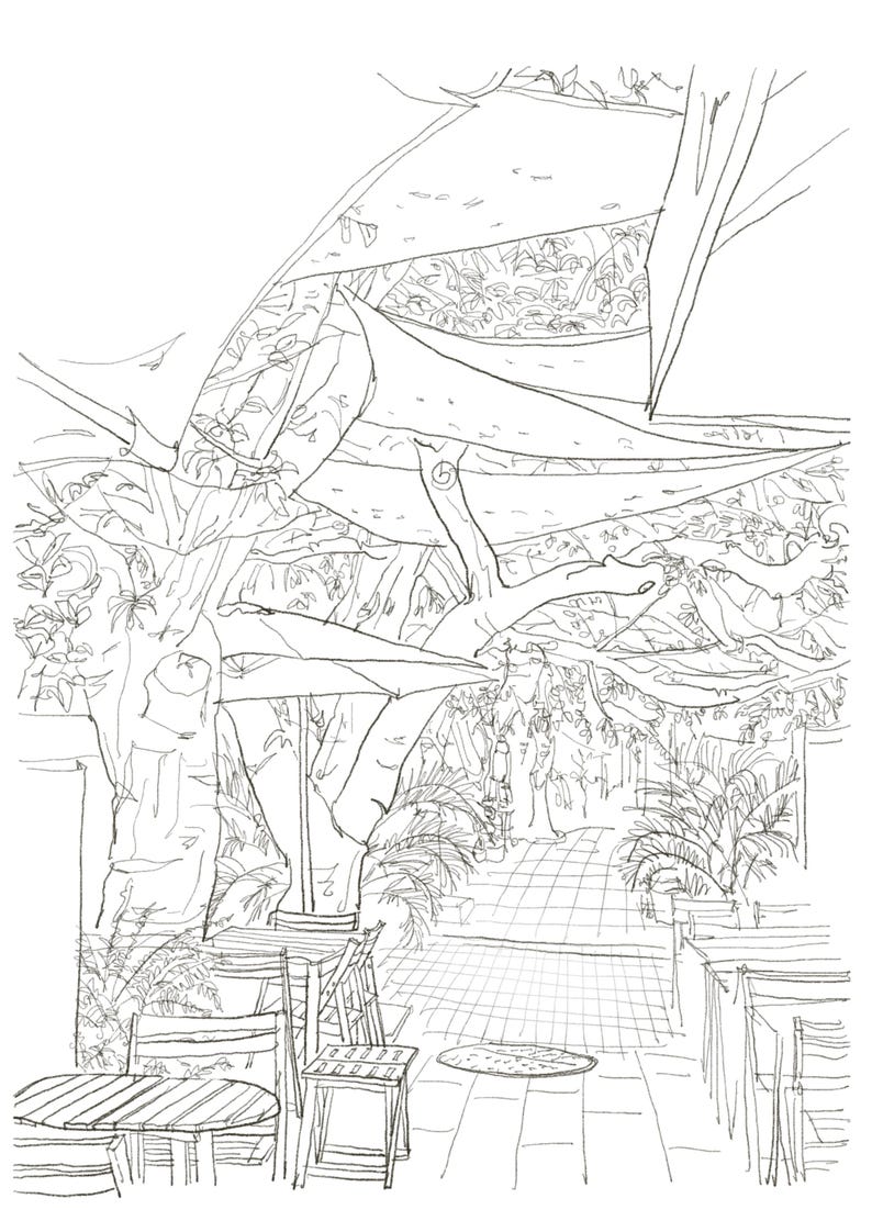 Puerto Rico Pen Drawing PNG Collection | Cozy Illustrated Worlds by ...