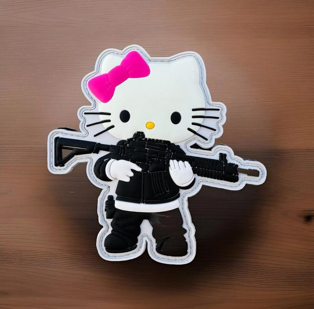 Tactical Kitty Rubber PVC Hook/loop Morale Patch Glow in the Dark - Etsy