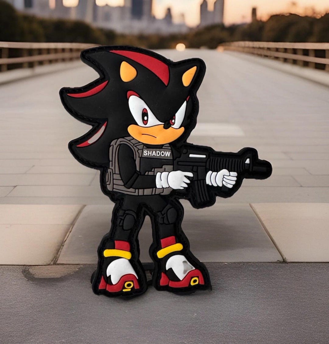 Tactical Shadow Rubber PVC Hook/loop Morale Patch - Etsy