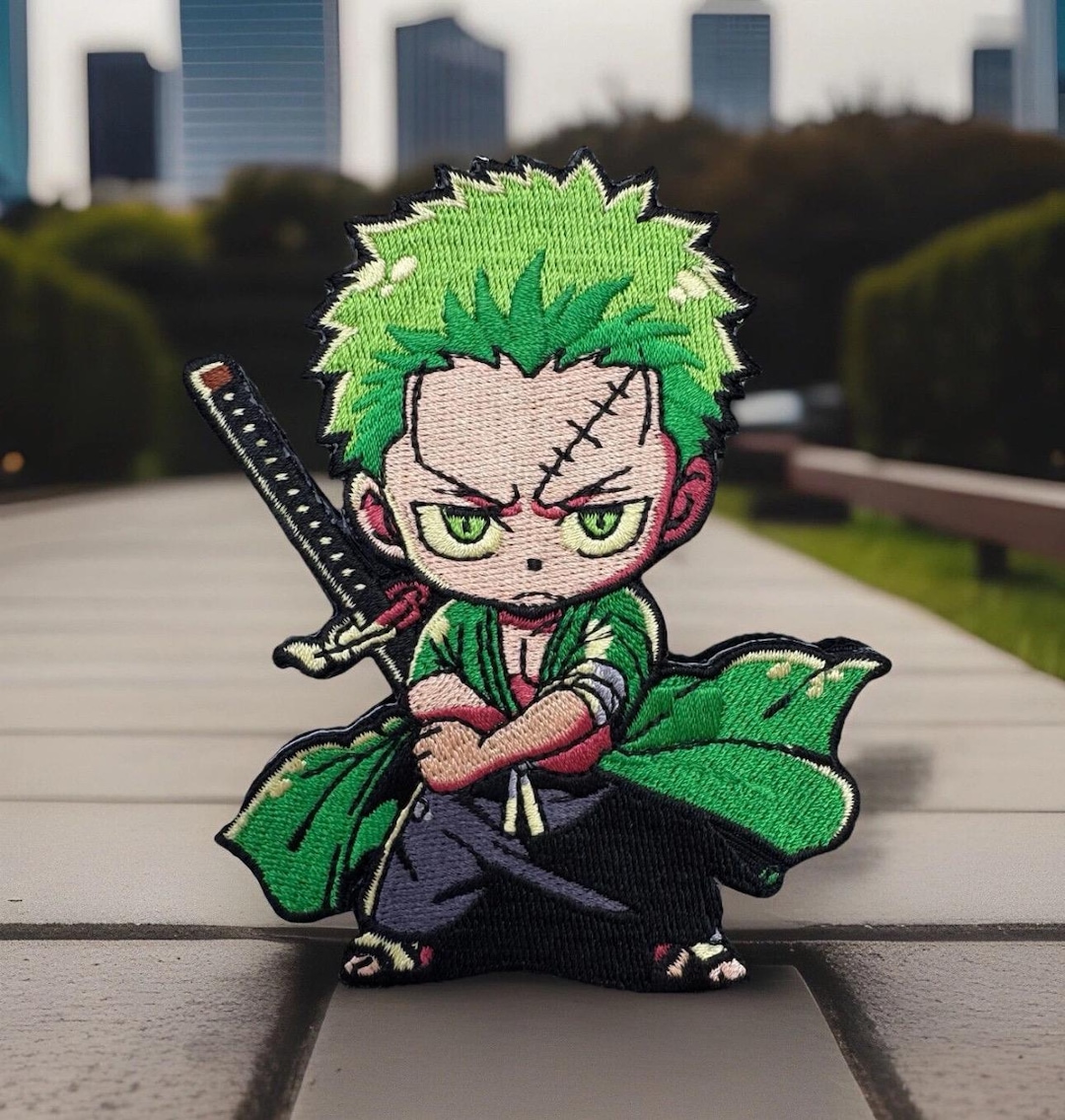 Anime Zoro 01 Embroidered Hook/loop Morale Patch - Etsy