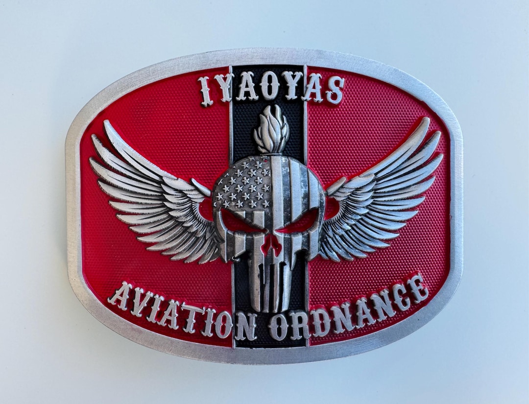 US Navy AO Aviation Ordnance IYAOYAS Belt Buckle - Etsy