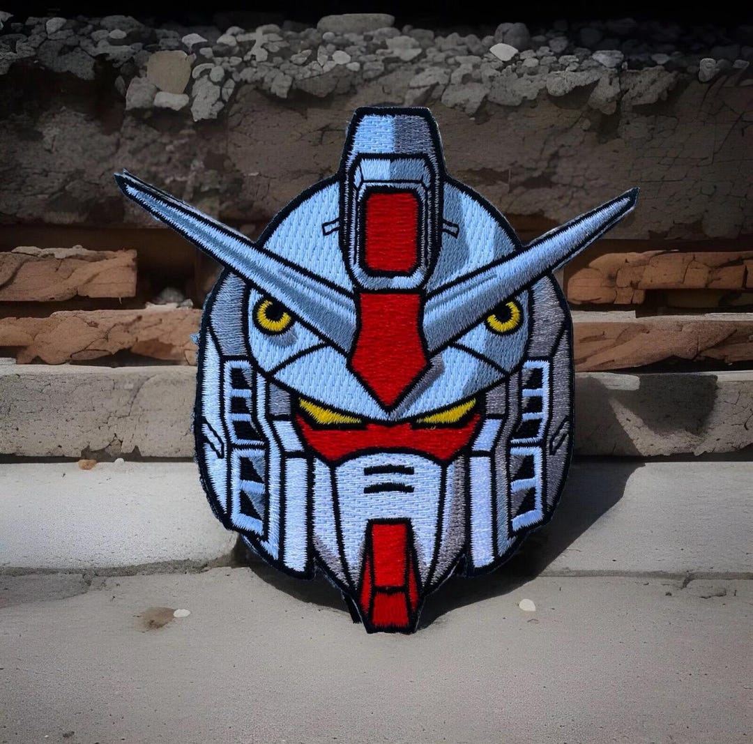 Japan Gundam Head 02 Embroidered Hook/loop Morale Patch - Etsy