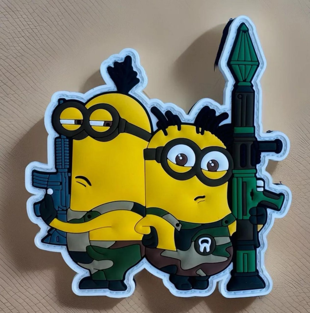 Tactical Minions Rubber PVC Hook/loop Morale Patch - Etsy