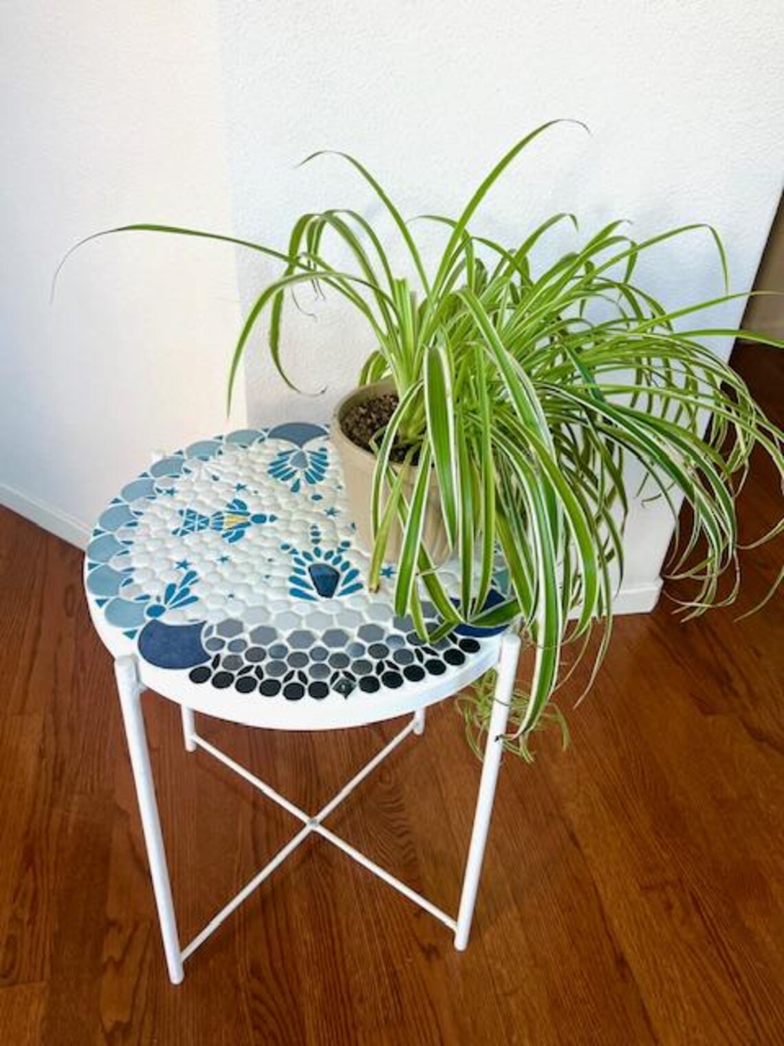 Sea World Mosaic Side Table 17" Round Indoor Outdoor Wall Art RARE! - Etsy