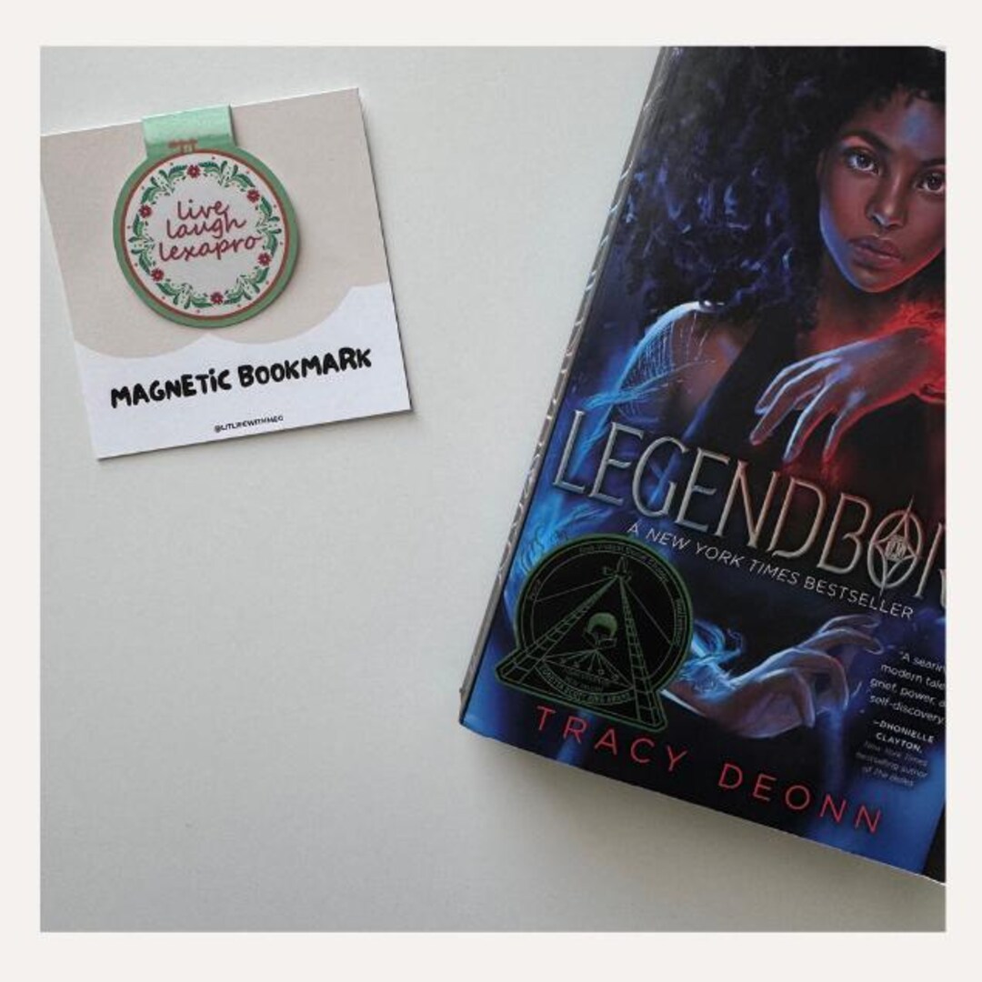 Live Laugh Lexapro Magnetic Bookmark: Mental Health Reader Gift - Etsy