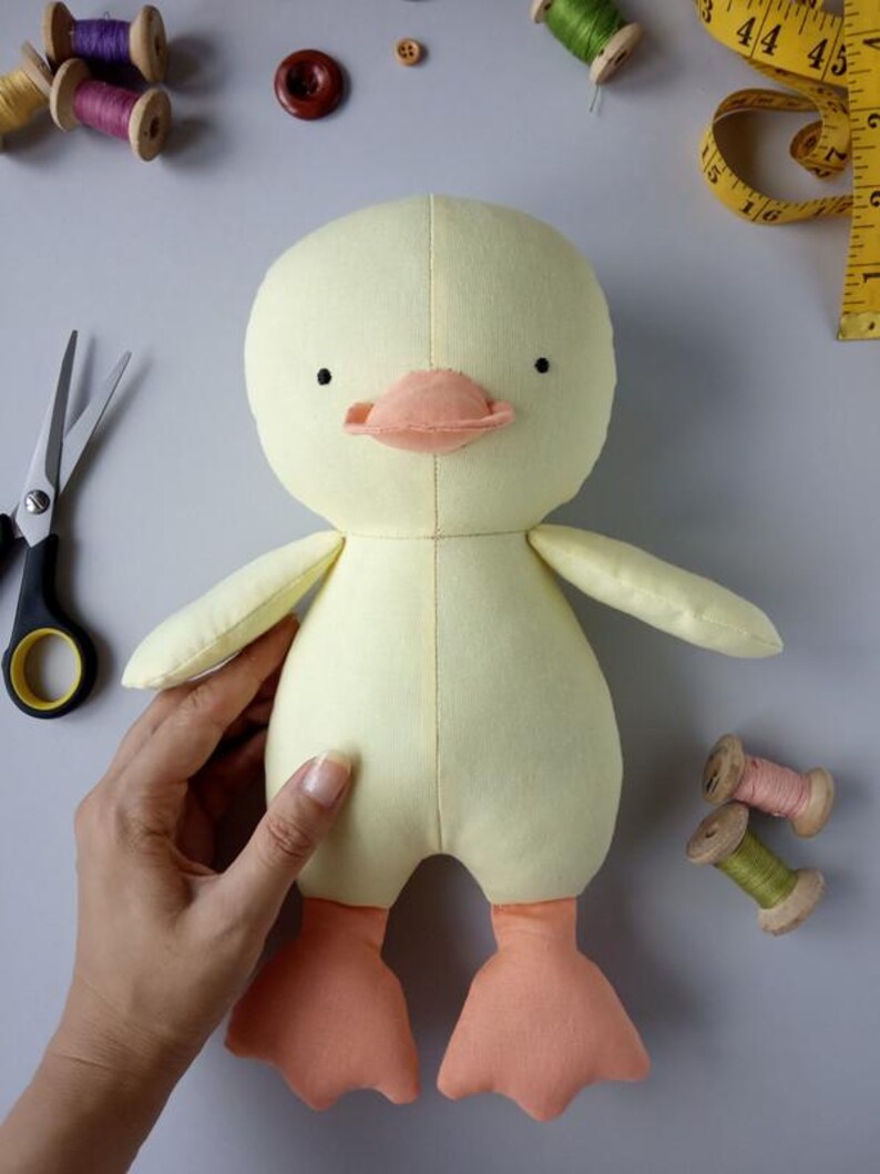 Duck Sewing Pattern PDF, Stuffed Animal DIY Tutorial, Instant Download ...
