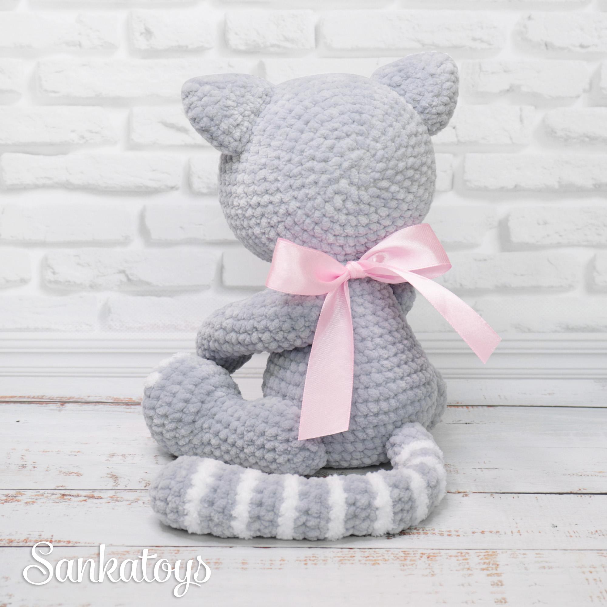Crochet Pattern Plush Cat, Velvet Kitten, Pdf Tutorial by Sankatoys - Etsy
