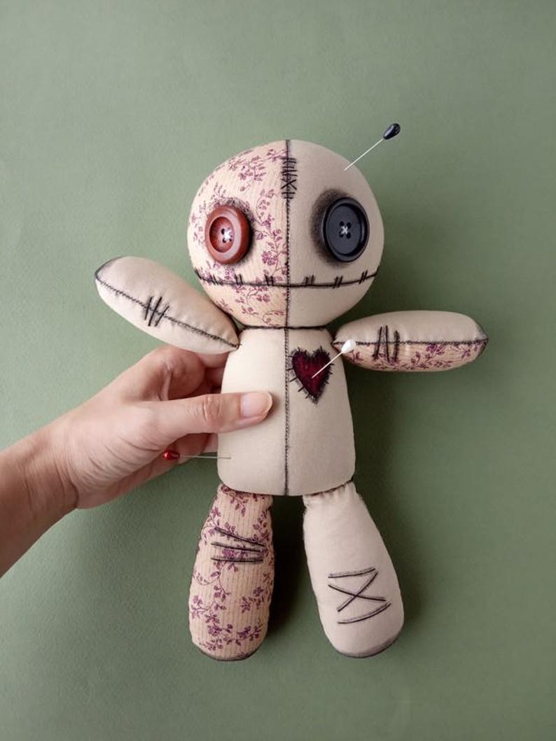 Spooky Cute Voodoo Doll Sewing Pattern and Tutorial PDF, Halloween DIY ...