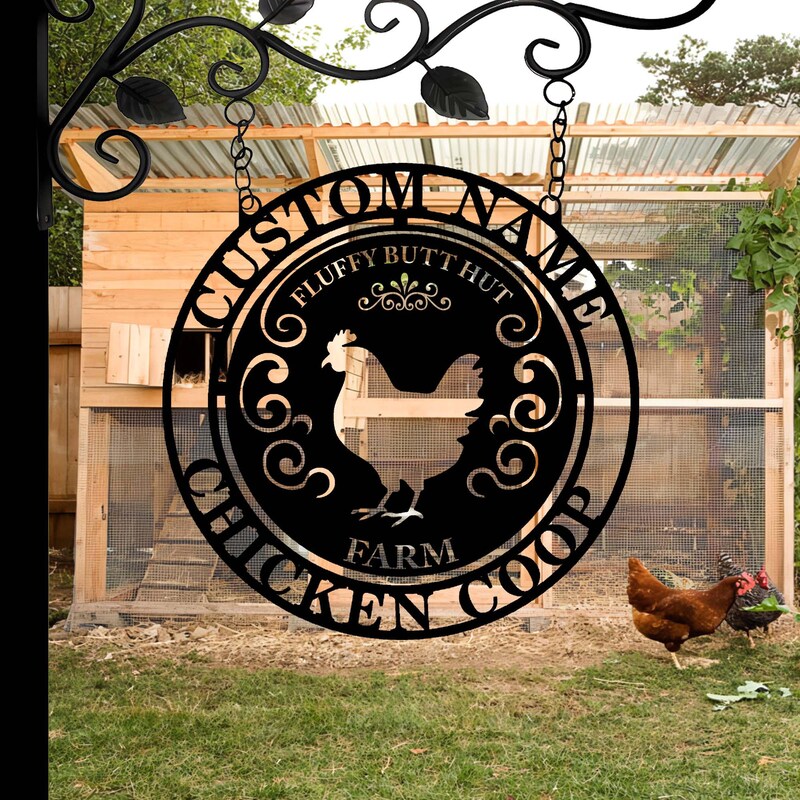 Metal Chicken Yard Art - Etsy