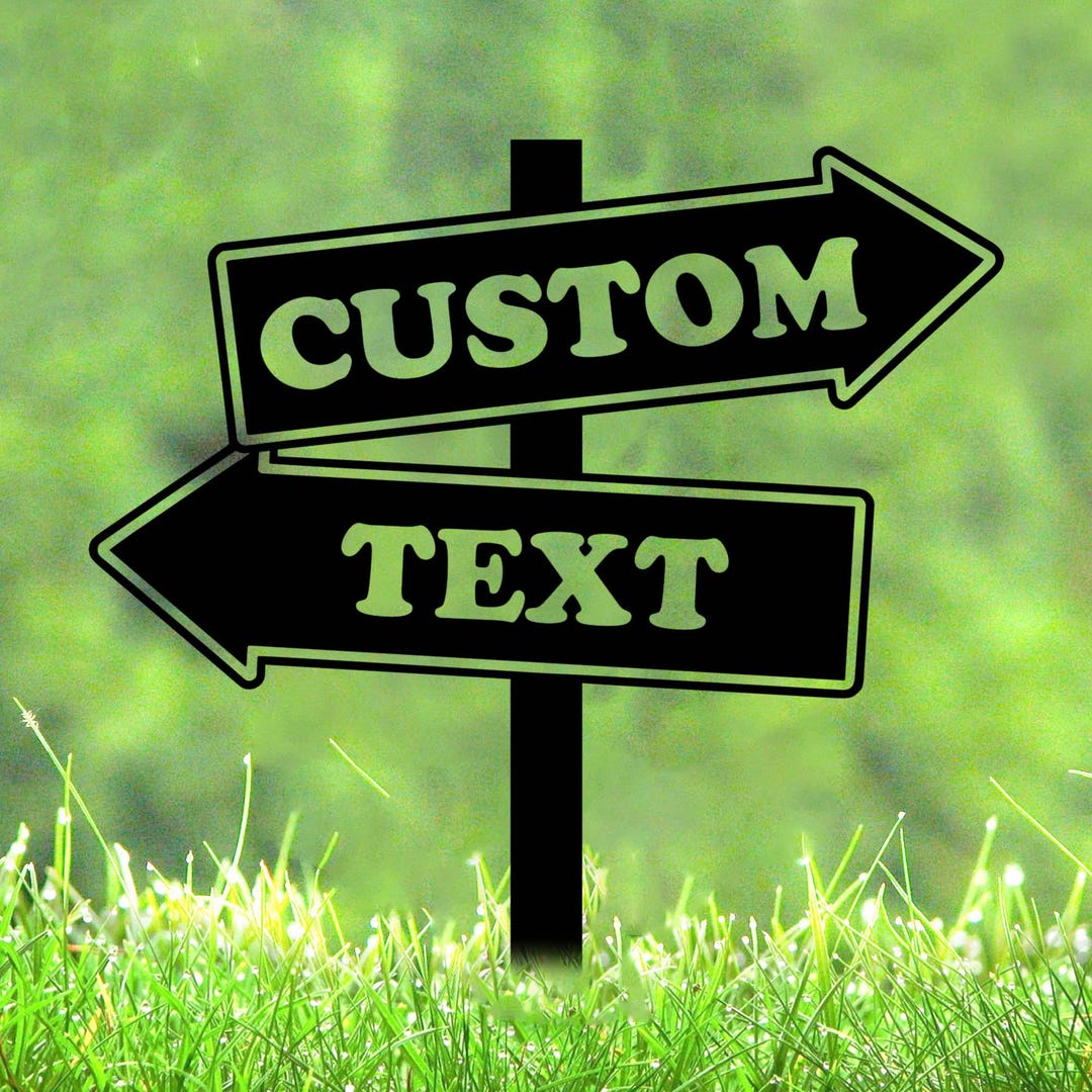 Personalized Destination Arrow Metal Signs,custom Directional Sign ...