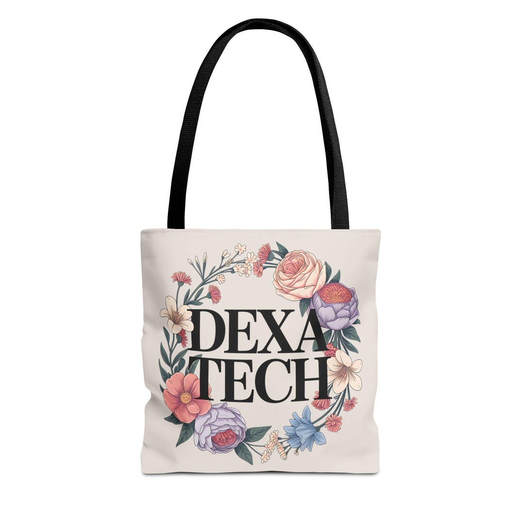 DEXA Technologist Tote Bag – Floral Wreath Design 13 X 13 - Etsy