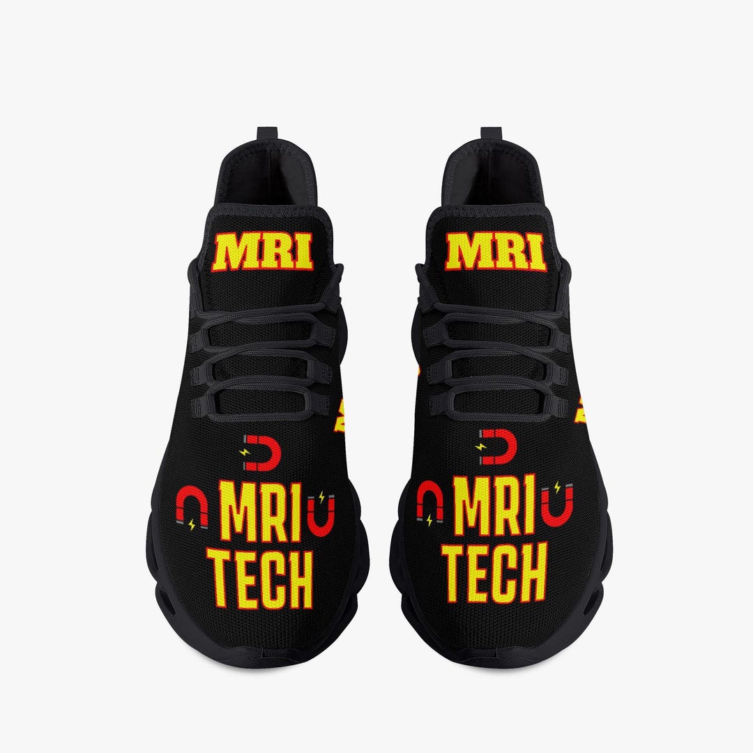Magnetic Force MRI Tech Shoes – Black With Red & Yellow Accents (unisex ...