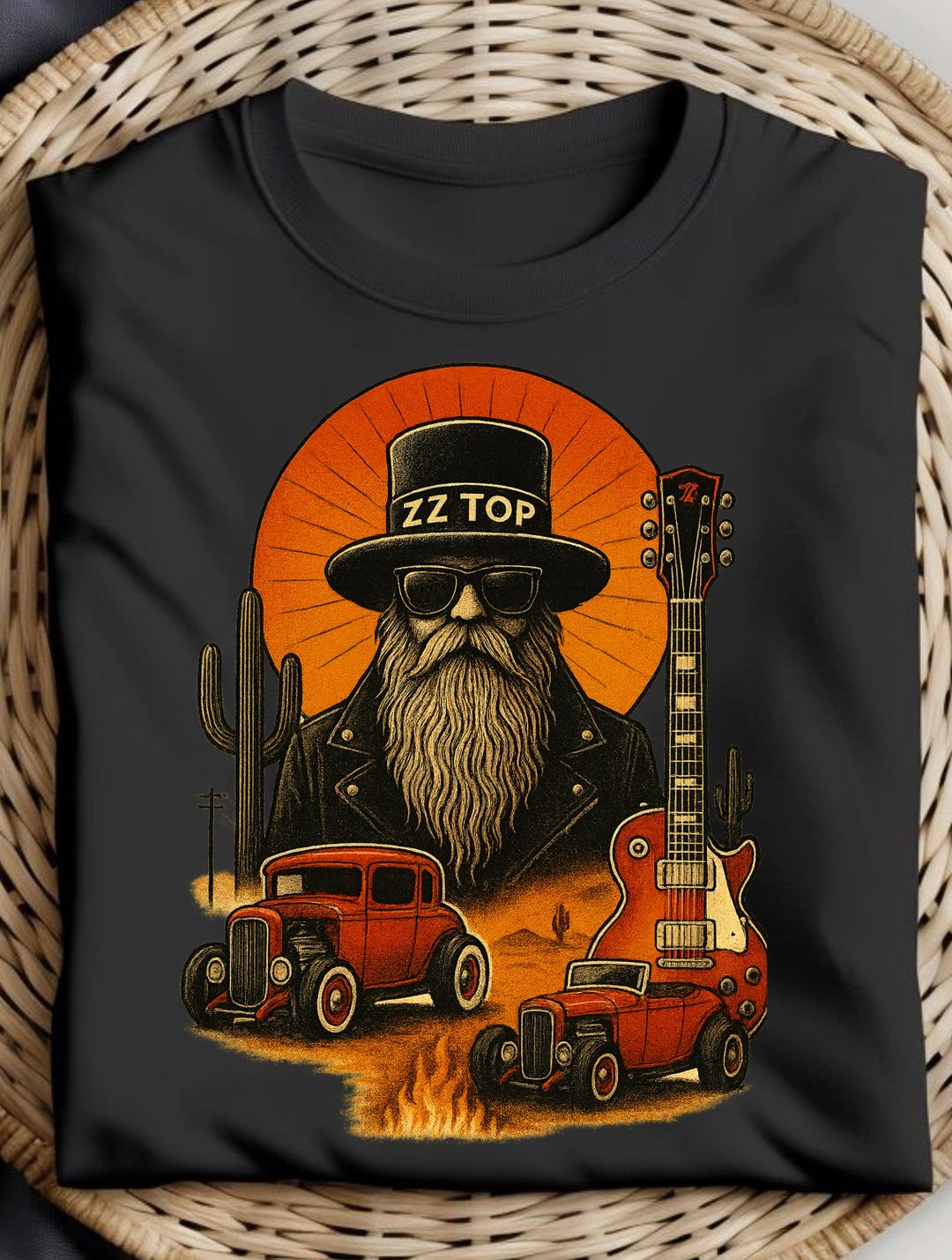 Zz Top T-shirt, Music Lovers, Texas Blues Tee, Vintage Rock Band Merch ...