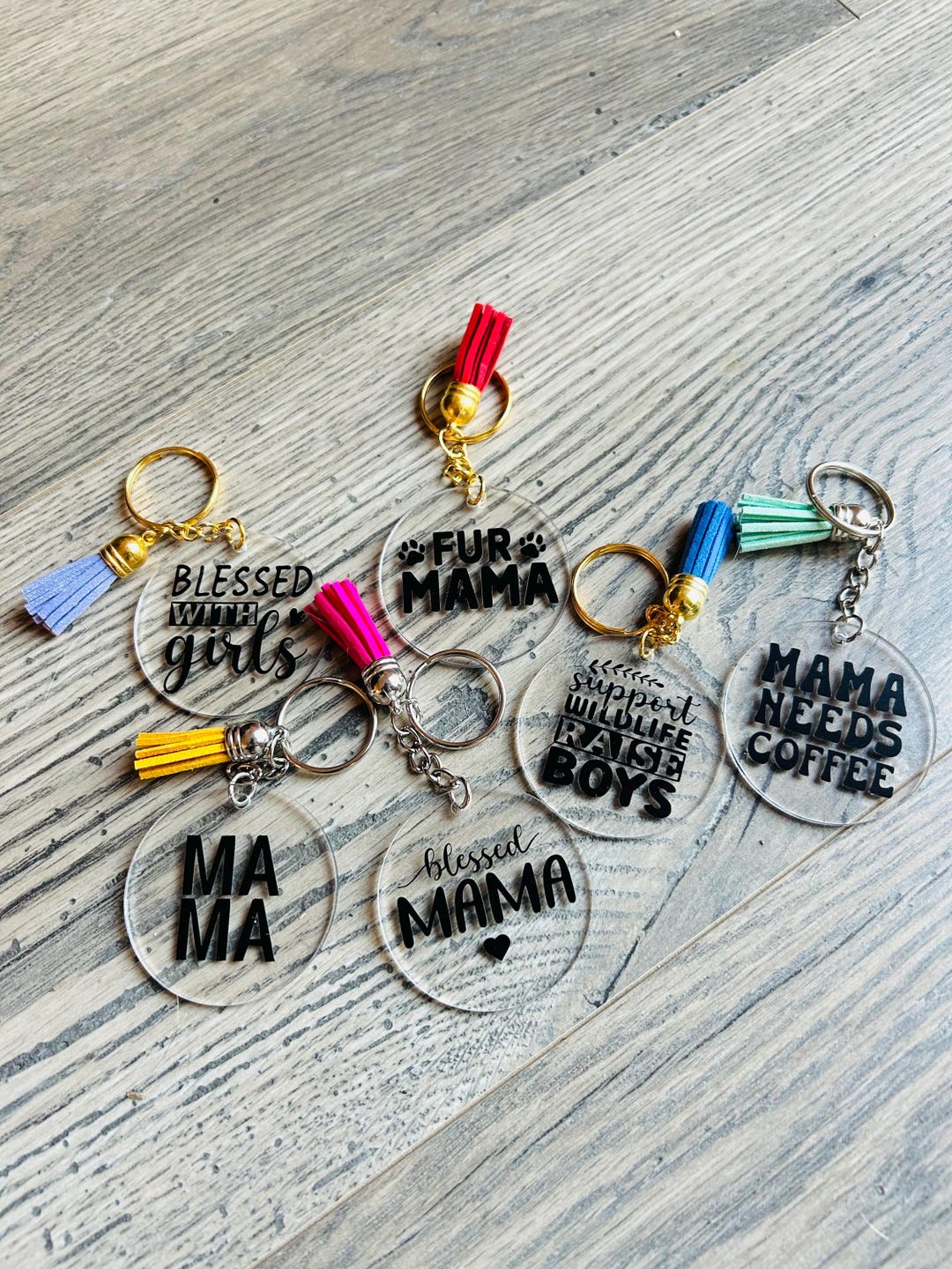 Cutesy Mama Keychains, Personalized Gift for Mom, Fun Gift for Mom - Etsy