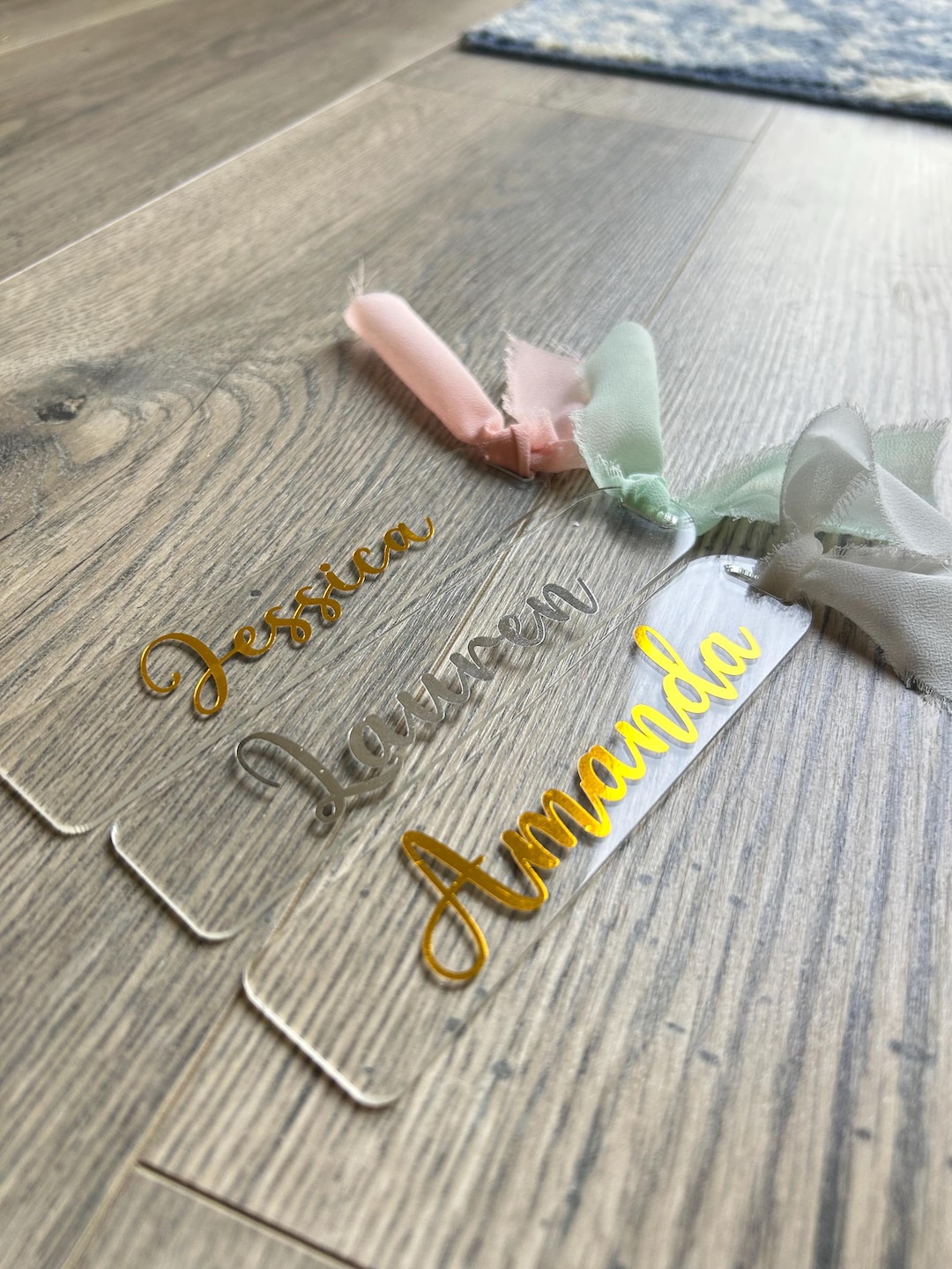 Personalized Script Name Bookmark With Chrome Lettering, Simple Script ...