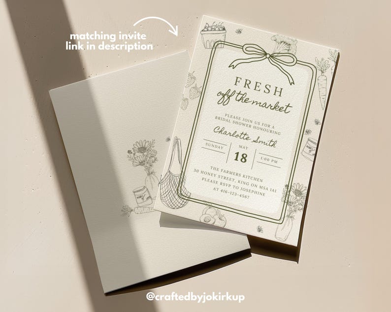 Fresh off the Market Bridal Shower Welcome Sign Template, Farmers ...