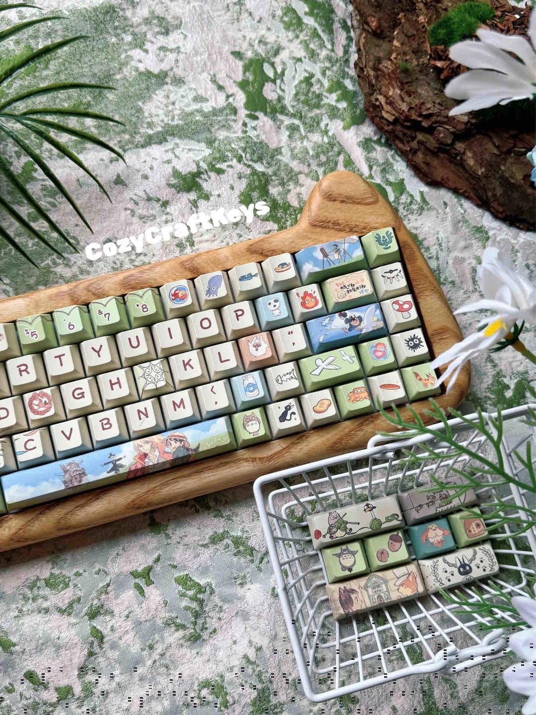 150 Keys Ghibli Anime Japanese Style Keycap, Cherry Profile Keycaps ...