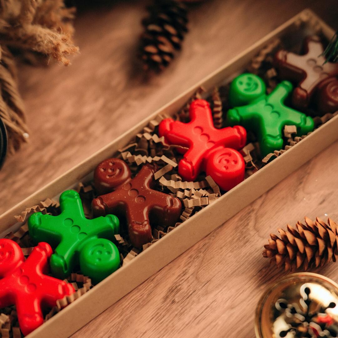 Gingerbread Men Crayons: Holiday Stocking Stuffers, Kids Christmas Gift ...