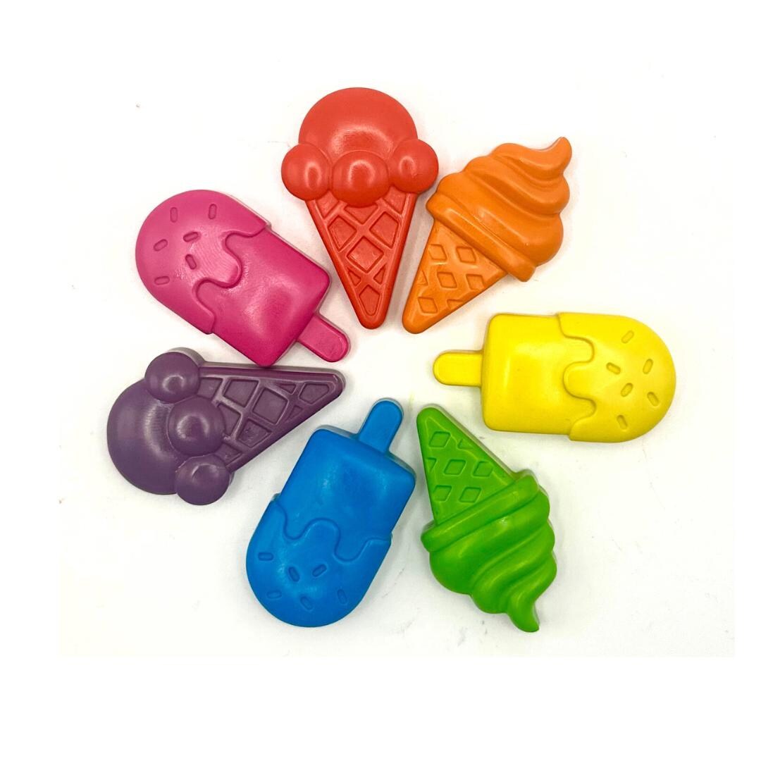 Ice Cream Crayons: Kids Party Favors, Screen-free Activity - Etsy