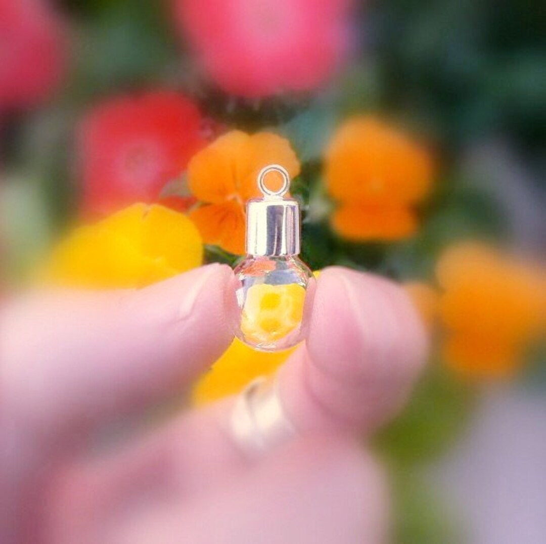 STERLING or GOLD Tear/heart/globes/bulbs/tube Pendants W/caps 6mm glass ...