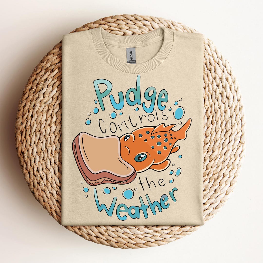 Disney Lilo and Stitch Pudge Controls the Weather Shirt, Disney Fish ...