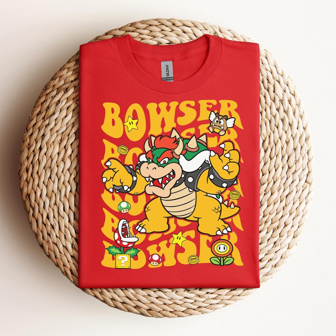 Super Mario Bowser Shirt, Bowser Boss Shirt, Mario and Bowser Shirt ...