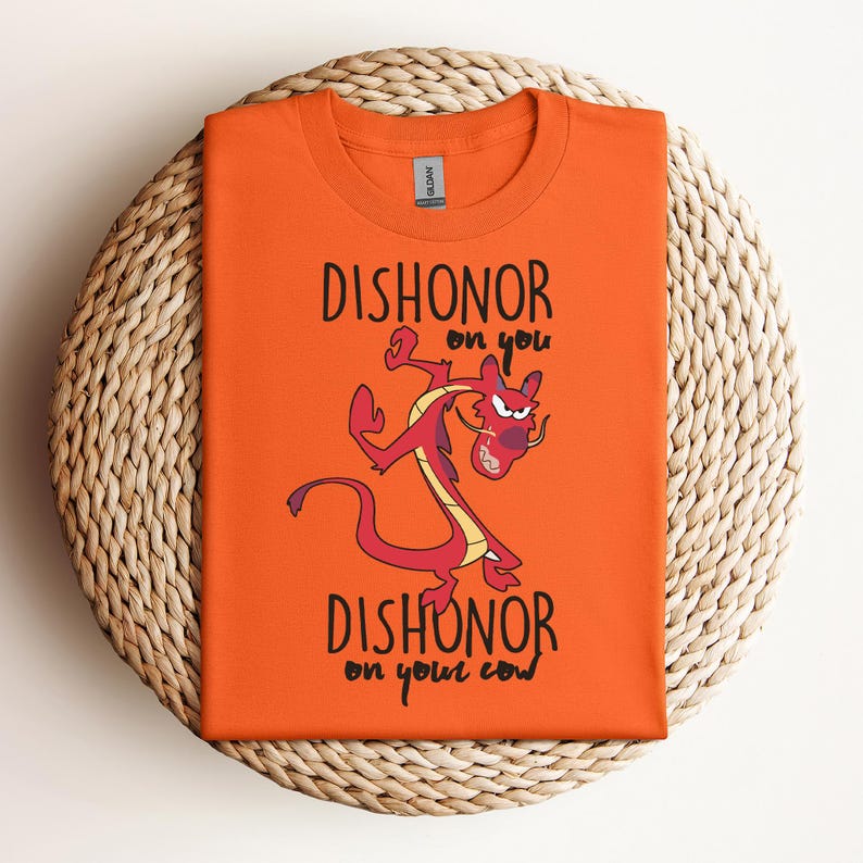 Disney Mulan Mushu Dishonor on Your Cow Disneyland Graphic Shirt ...