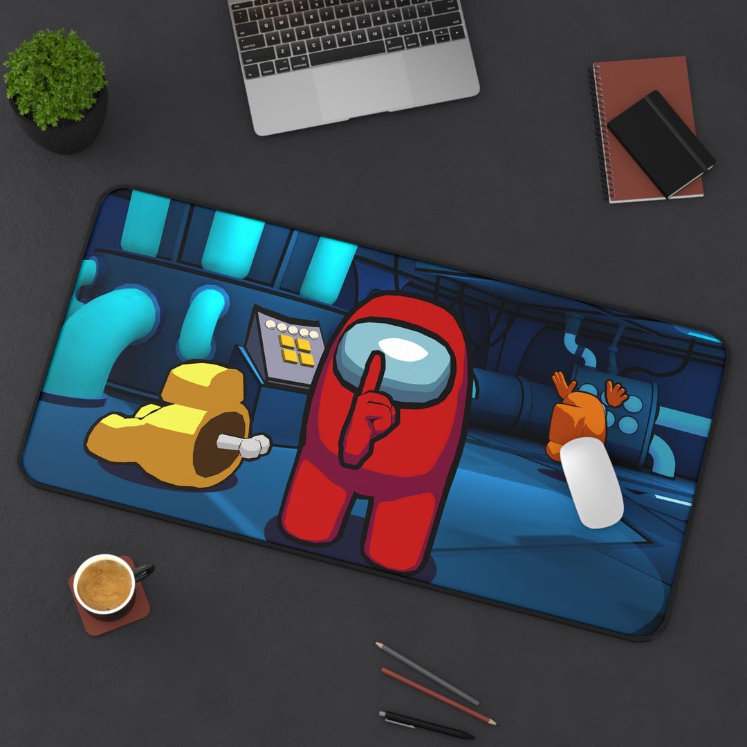 Impostor Crewmates Among Us Desk Mat | Gaming Mouse Pad Space Sabotage ...