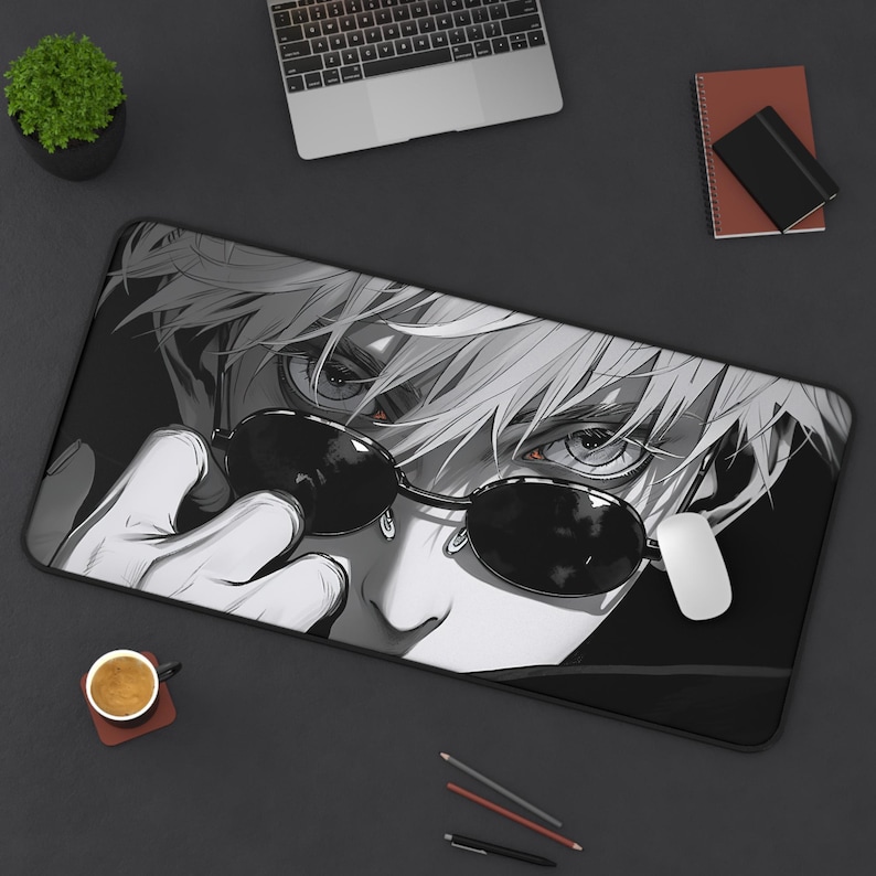 Satoru Gojo Desk Mat | Jujutsu Kaisen Gaming Mouse Pad - Etsy