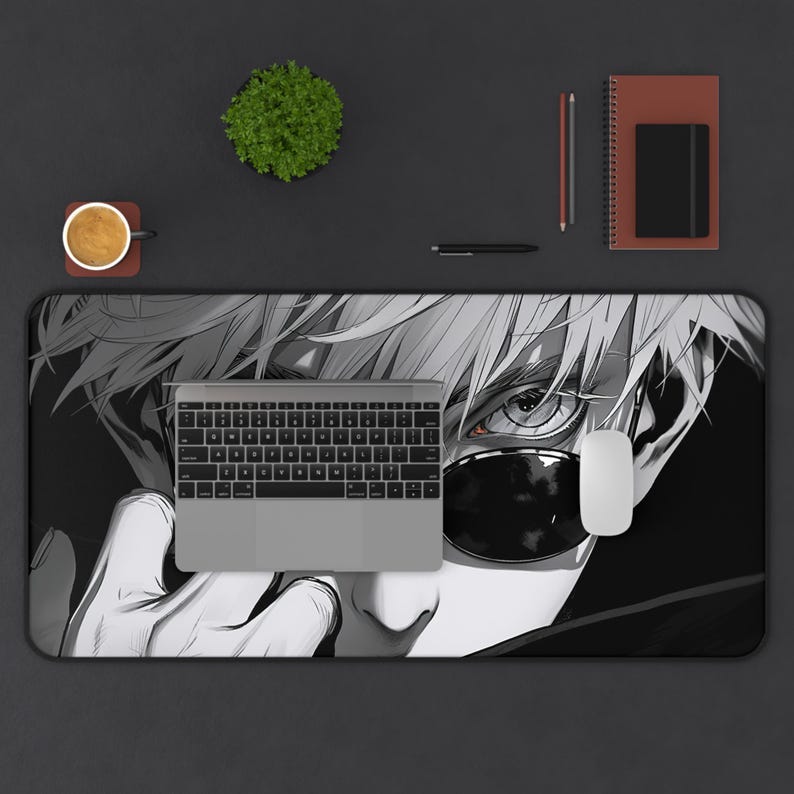 Satoru Gojo Desk Mat | Jujutsu Kaisen Gaming Mouse Pad - Etsy