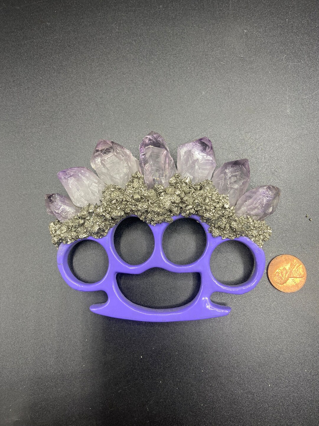 Crystal Knuckles Amethyst - Etsy