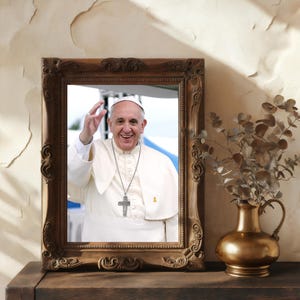 Pope Francis Poster Digital Download Printable Wall Art Jorge Mario ...