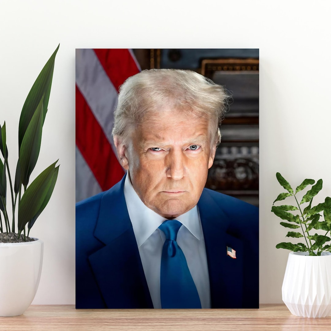 Donald Trump Official Portrait 2025: Printable Wall Art (digital ...
