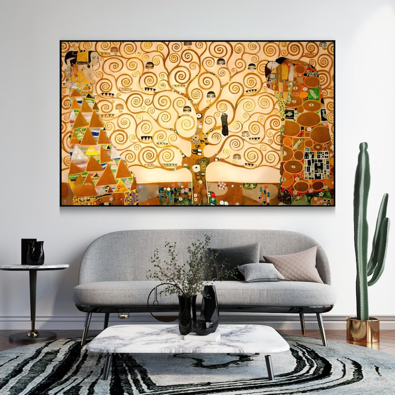 Gustav Klimt Tree of Life Print: Art Nouveau Home Decor (digital ...