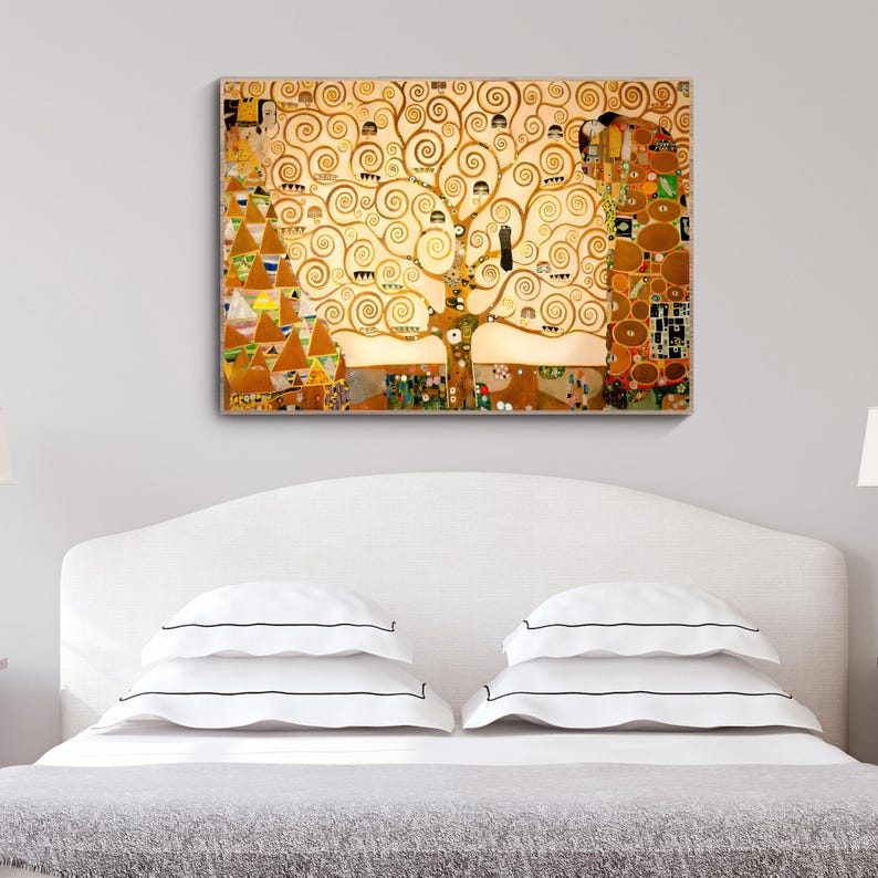 Gustav Klimt Tree of Life Print: Art Nouveau Home Decor (digital ...