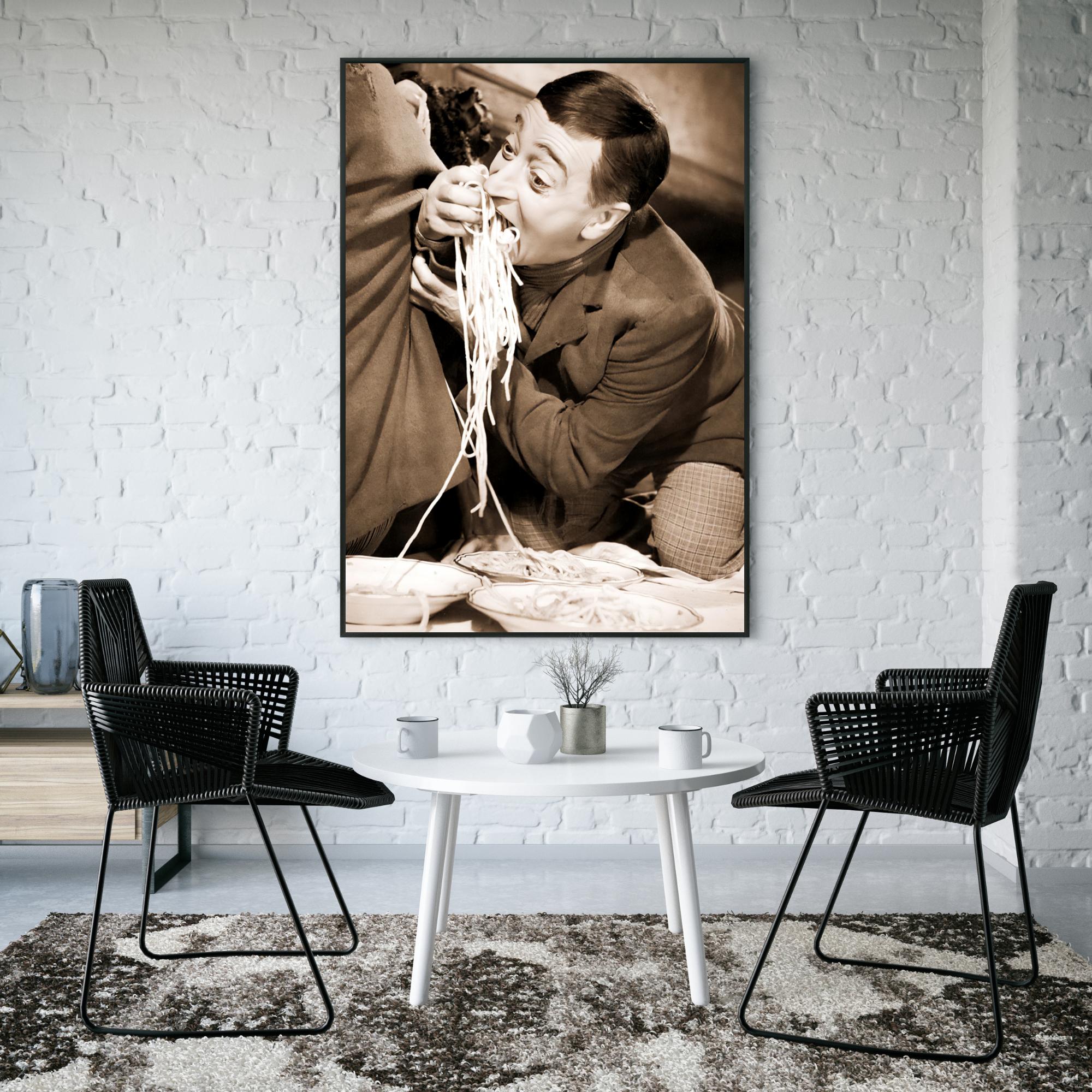 Totò Eating Spaghetti Digital Download Printable Wall Art Italian Wall ...