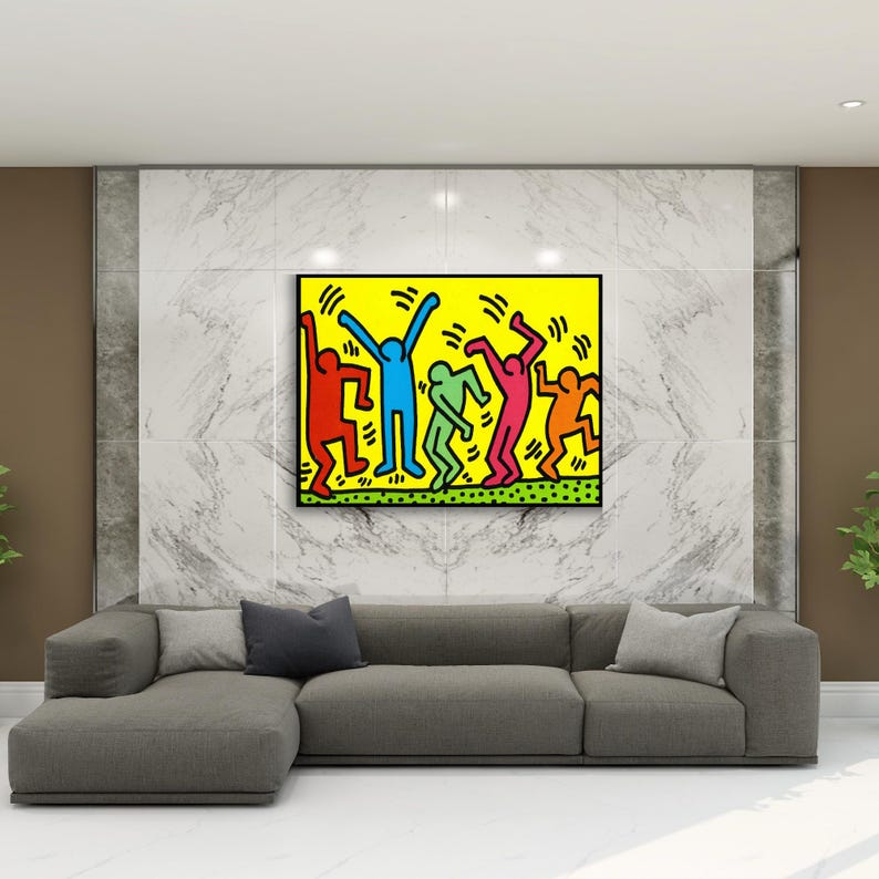 Dancers Keith Haring Digital Download Printable Wall Art Dance Pop Art ...