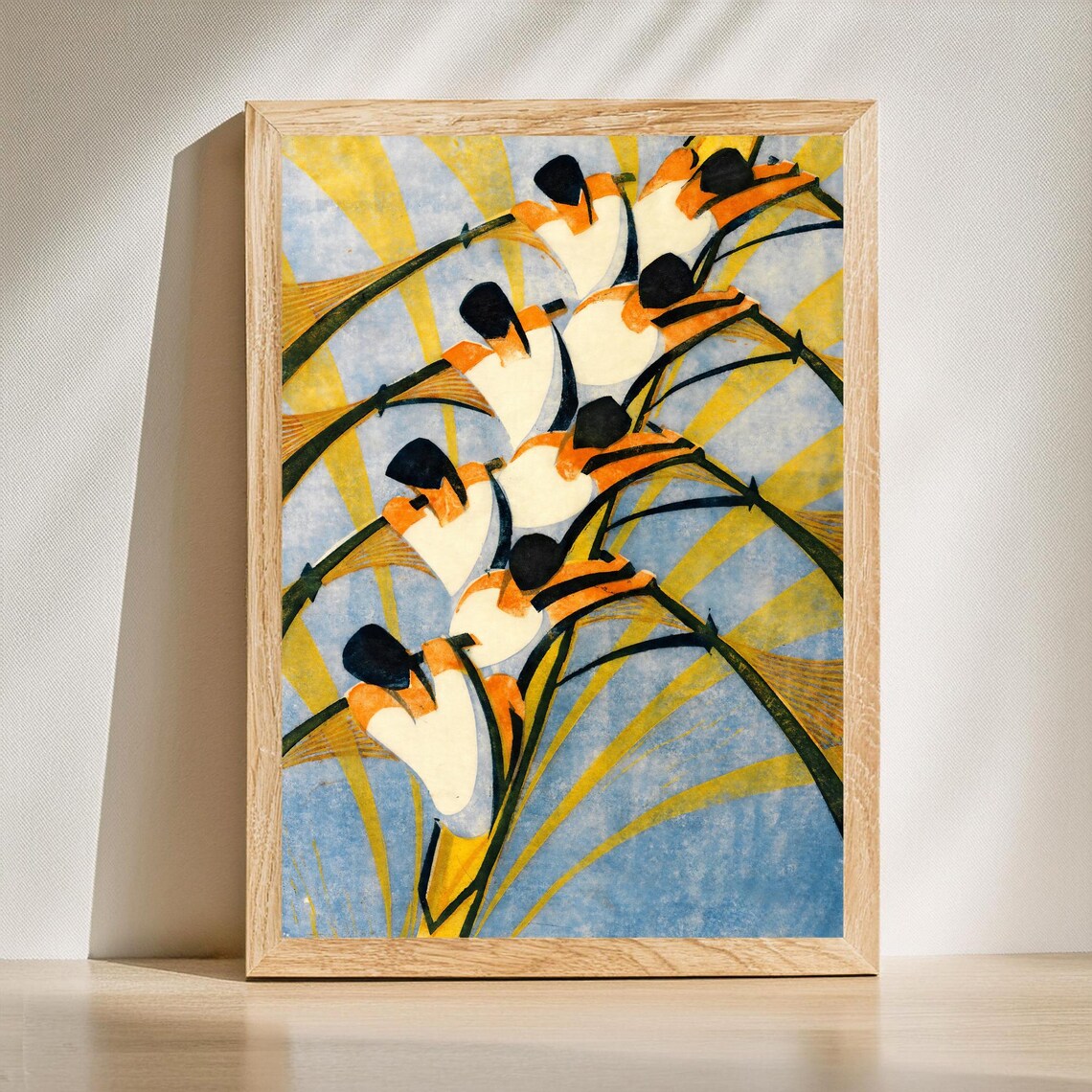 Cyril Power Rowing Art Print: "the Eight" Linocut (digital Download) - Etsy