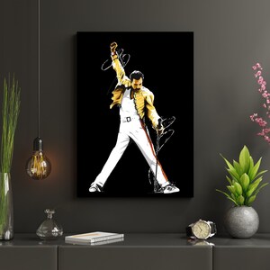 Freddie Mercury Poster Digital Download Printable Wall Art Queen Band ...