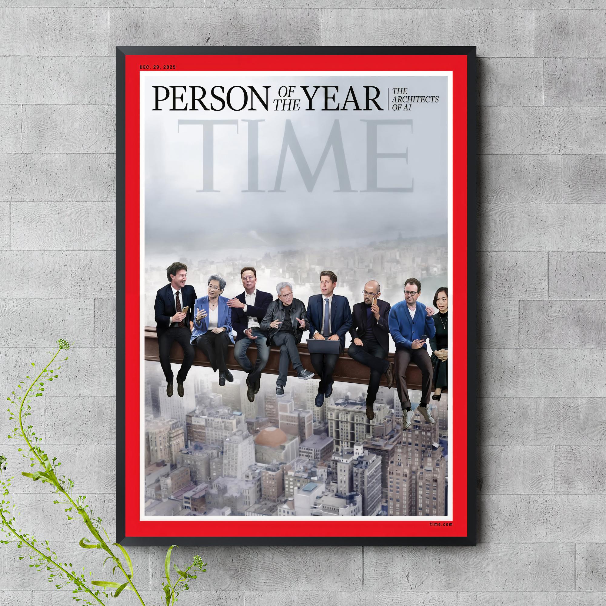 Time Magazine Person of Year 2025 AI Architects Poster Wall Art Print ...