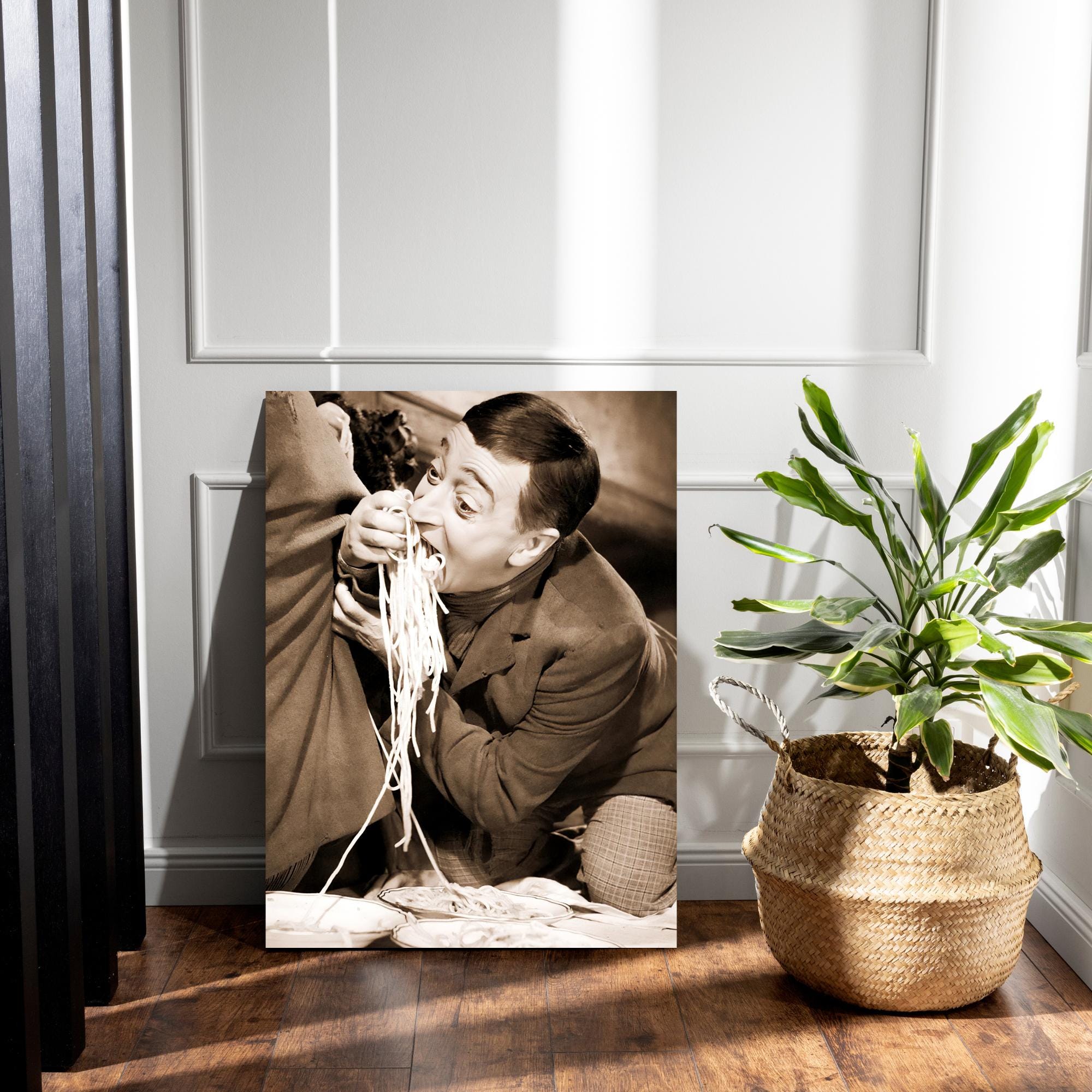 Totò Eating Spaghetti Digital Download Printable Wall Art Italian Wall ...