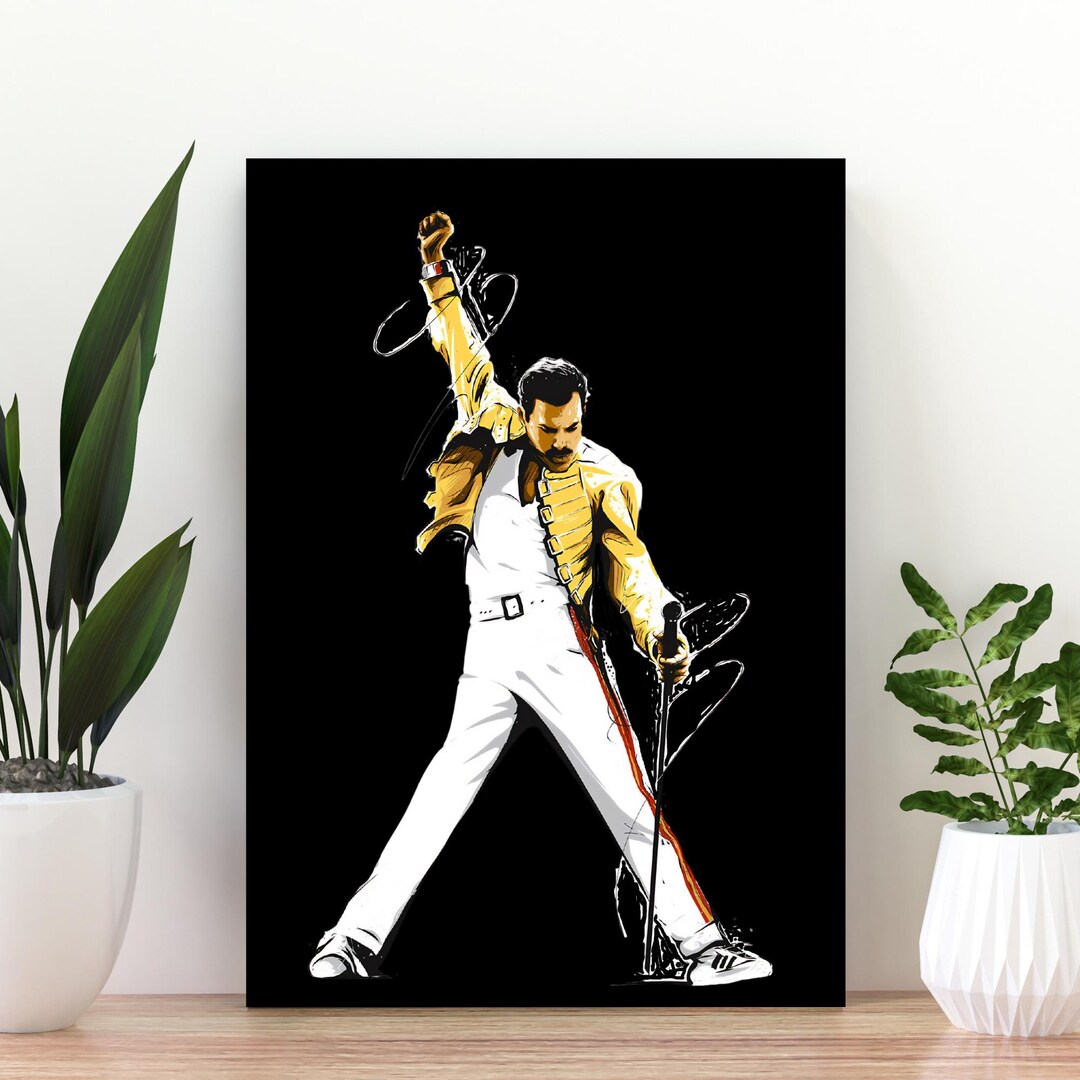 Freddie Mercury Poster Digital Download Printable Wall Art Queen Band ...