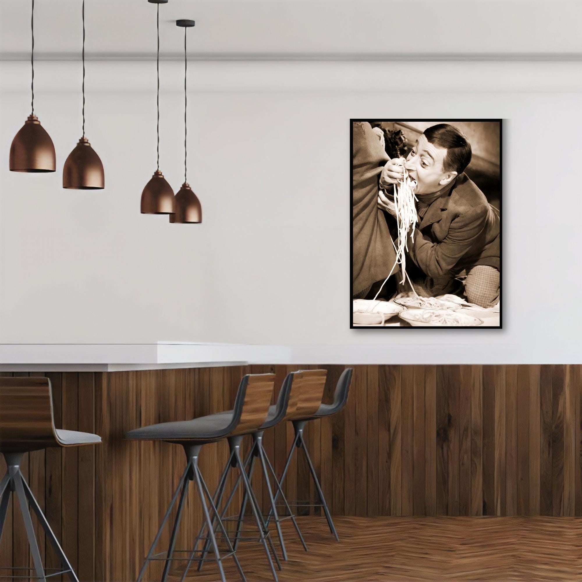 Totò Eating Spaghetti Digital Download Printable Wall Art Italian Wall ...