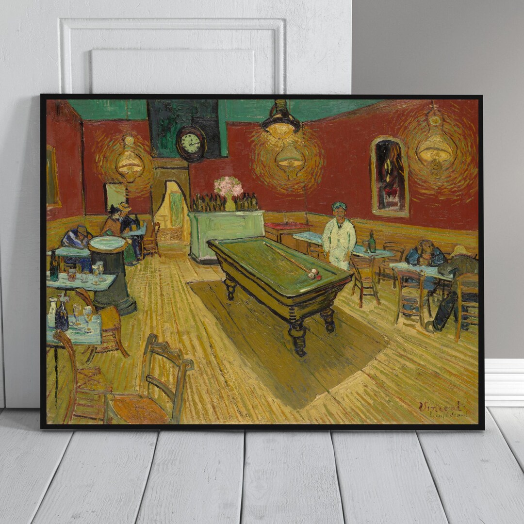 Van Gogh the Night Cafe Print: Impressionist Bar Wall Art (digital ...