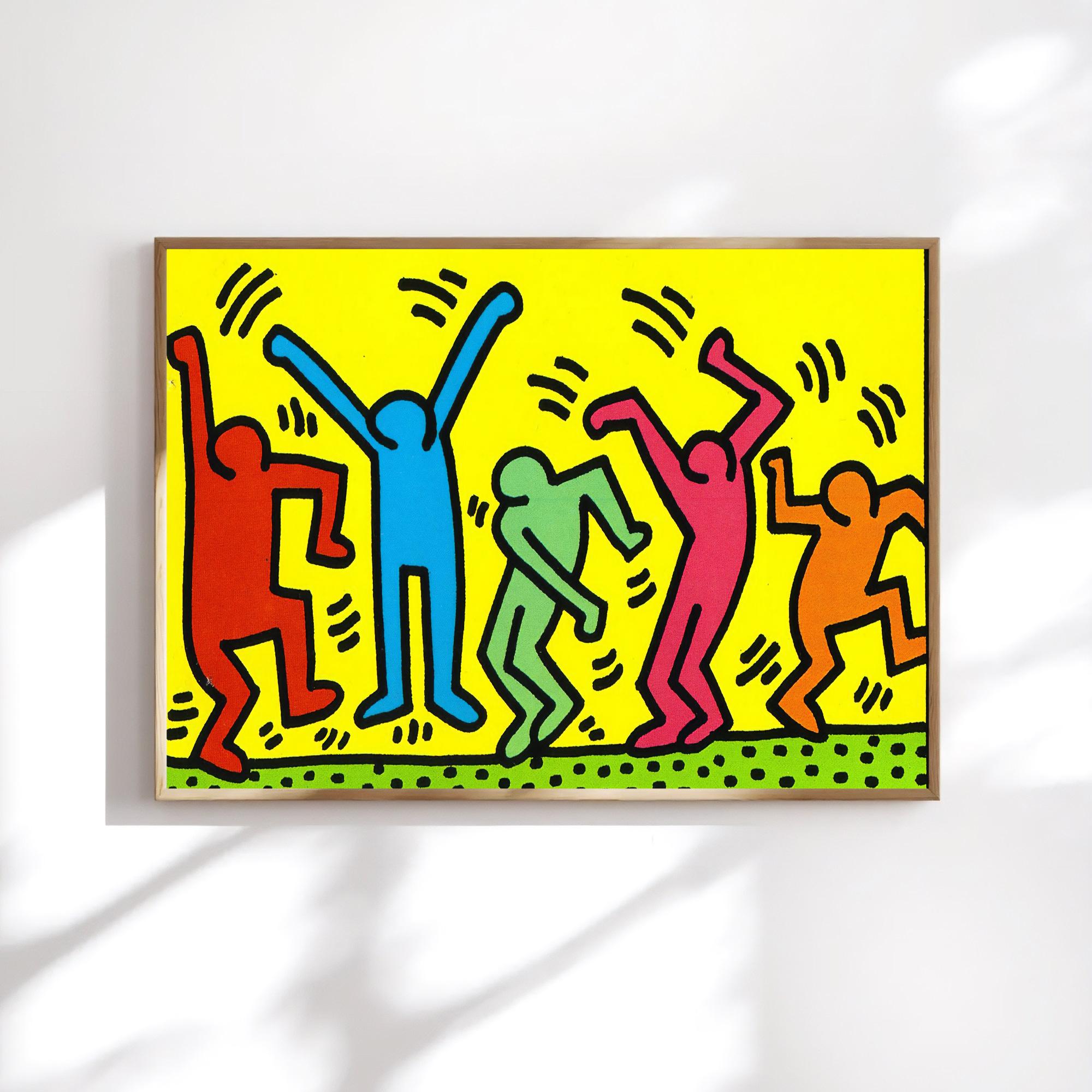 Dancers Keith Haring Digital Download Printable Wall Art Dance Pop Art ...
