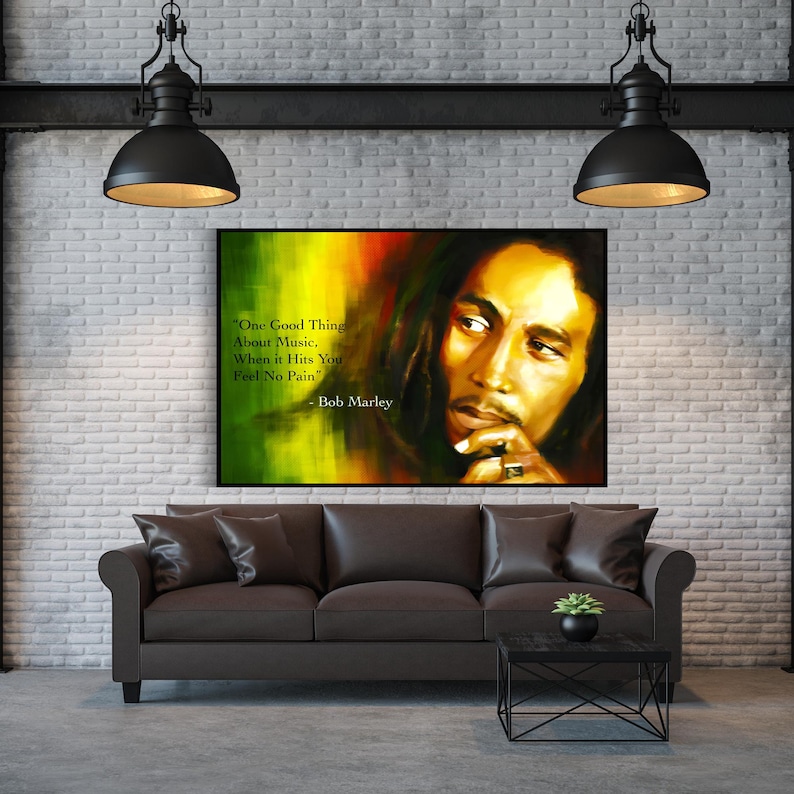 Bob Marley Poster Digital Download Printable Wall Art Reggae Music ...