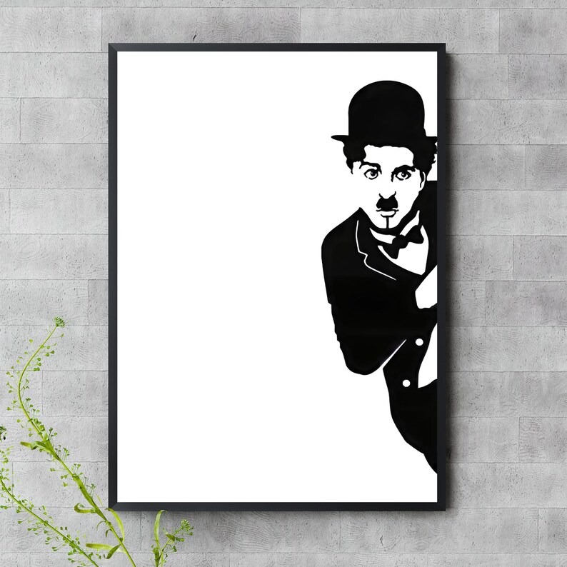 Charlie Chaplin Poster Digital Download Printable Wall Art Charlie ...